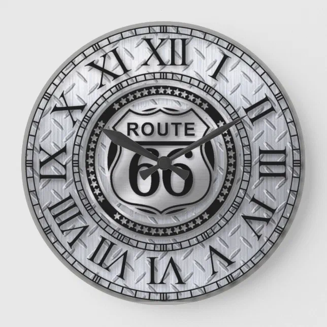 U.S. Route 66 Large Clock | Zazzle
