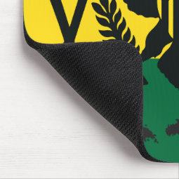 U.S. Virgin Islands Flag Red, Yellow, Green, Rasta Mouse Pad | Zazzle