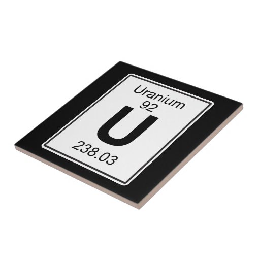 U - Uranium Tile | Zazzle