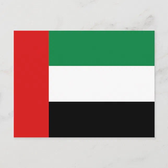 UAE Flag Postcard | Zazzle
