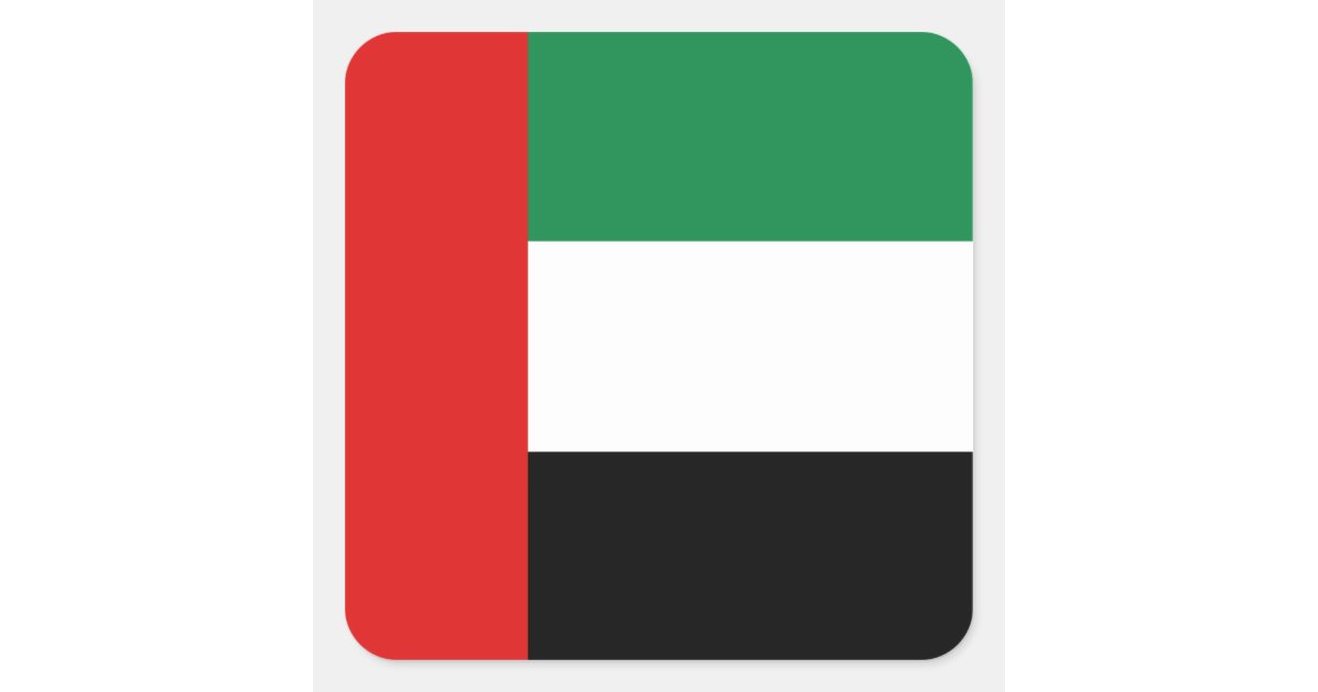 UAE Flag Sticker | Zazzle