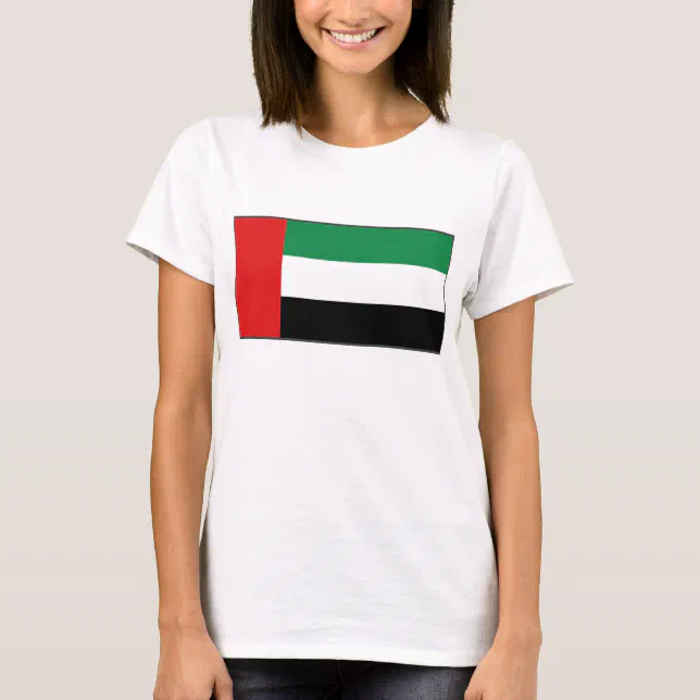 UAE Flag x Map T-Shirt | Zazzle
