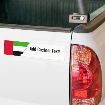UAE United Arab Emirates Flag Bumper Sticker | Zazzle