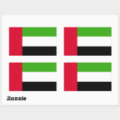 UAE United Arab Emirates Flag Rectangular Sticker | Zazzle