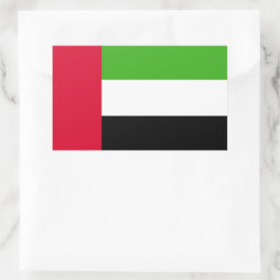 UAE United Arab Emirates Flag Rectangular Sticker | Zazzle