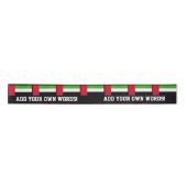 UAE United Arab Emirates Flag Satin Ribbon | Zazzle