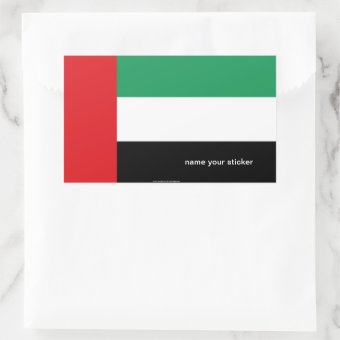 UAE United Arab Emirates flag sticker | Zazzle
