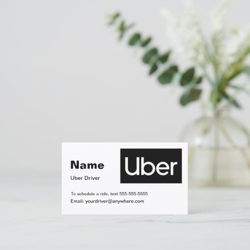 Uber Business Card | Zazzle