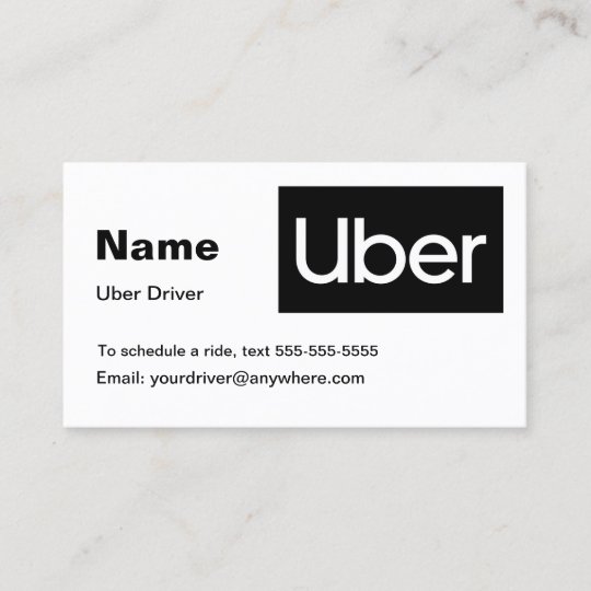 Uber Business Card | Zazzle.com