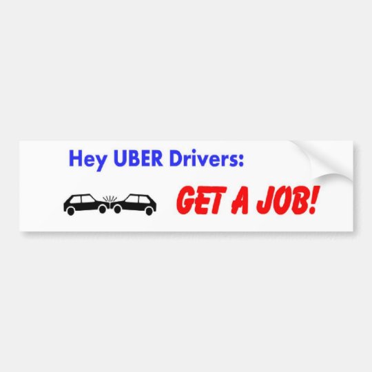Uber Drivers Bumper Sticker | Zazzle.com