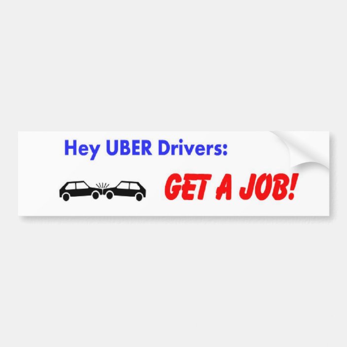 Uber Drivers Bumper Sticker | Zazzle.com