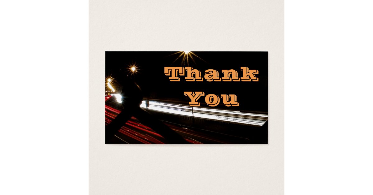 Uber Eats Order Thank you Business Card | Zazzle