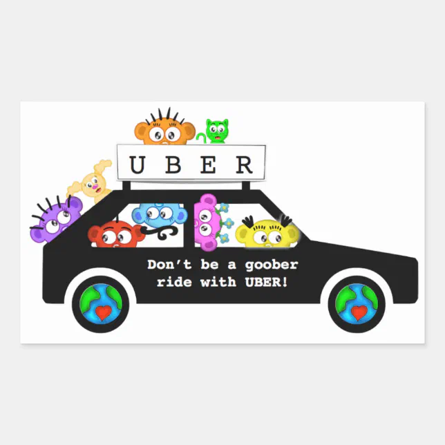 UBER - Goober sticker | Zazzle