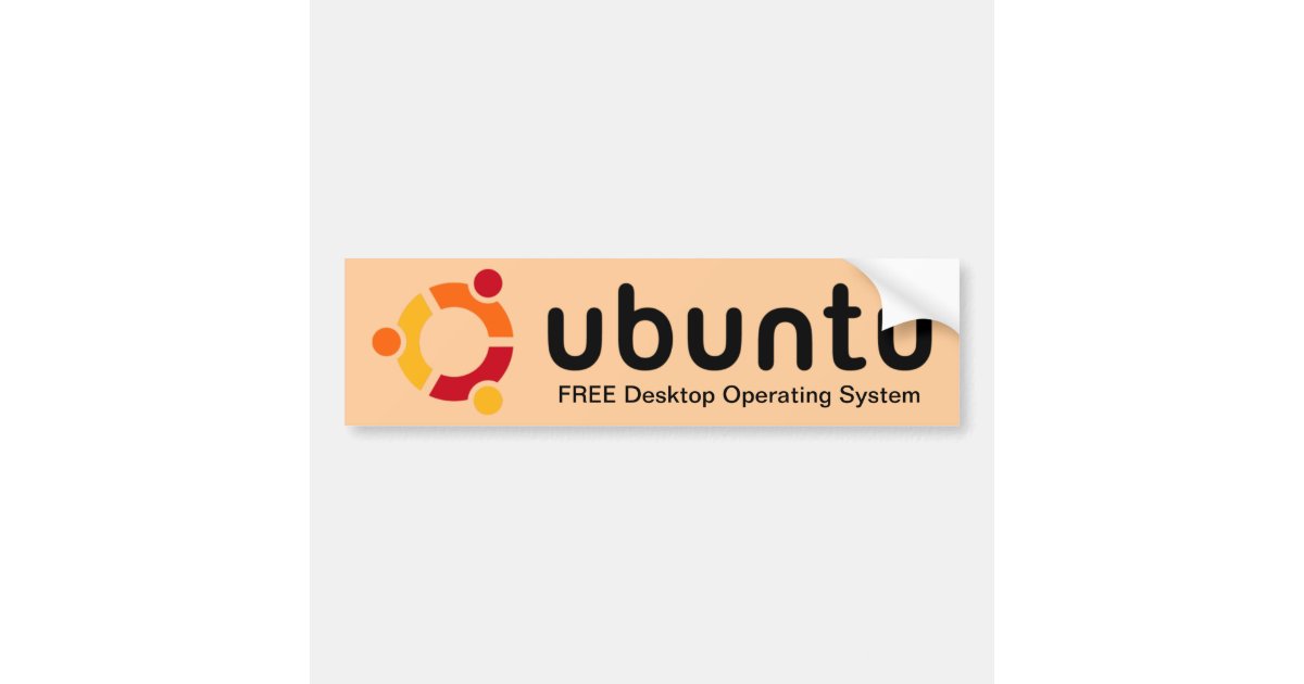 Ubuntu Bumper Sticker | Zazzle