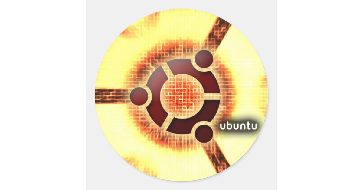 Ubuntu Classic Round Sticker | Zazzle