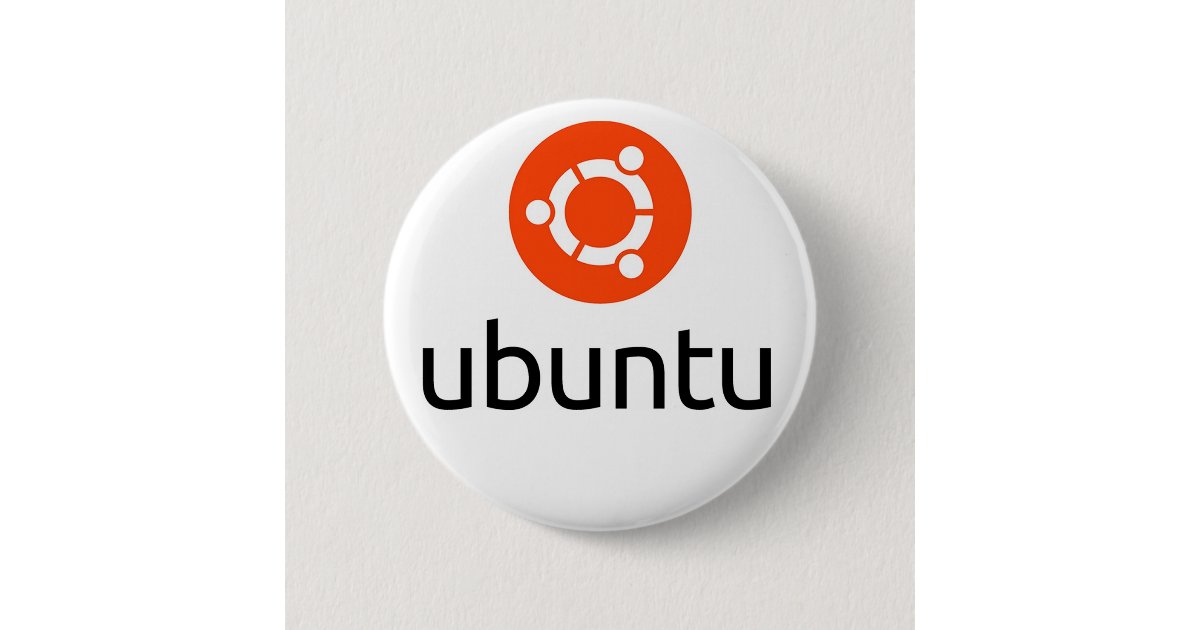 Ubuntu Linux Logo Pinback Button | Zazzle