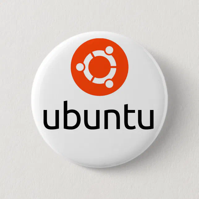 Ubuntu Linux Logo Pinback Button | Zazzle
