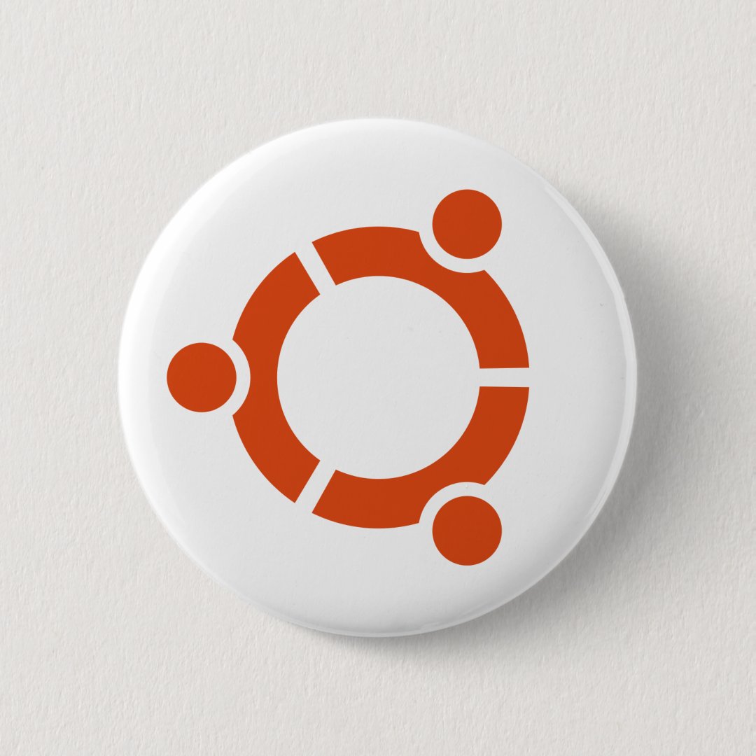 Ubuntu Logo Button | Zazzle