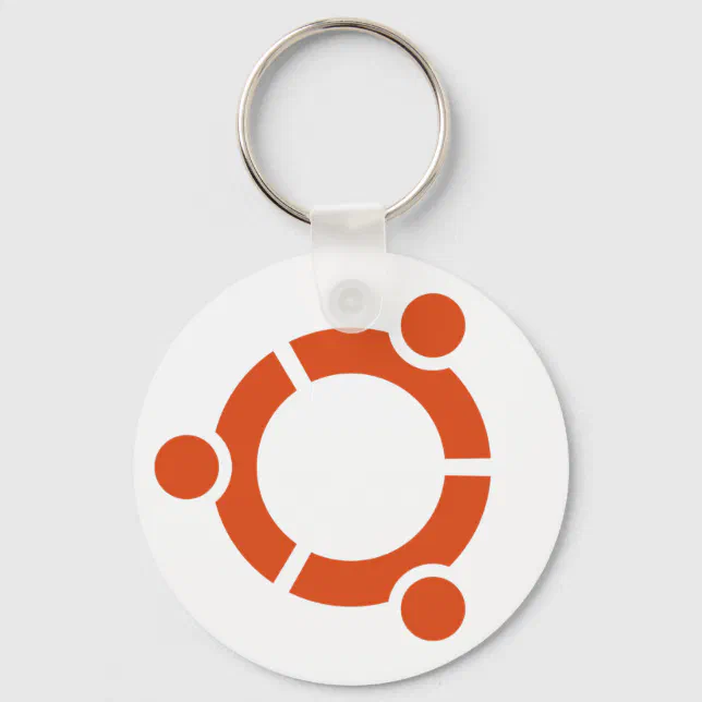 Ubuntu Logo Keychain | Zazzle