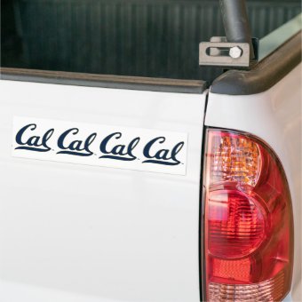 UC Berkeley Cal Logo Blue Bumper Sticker | Zazzle