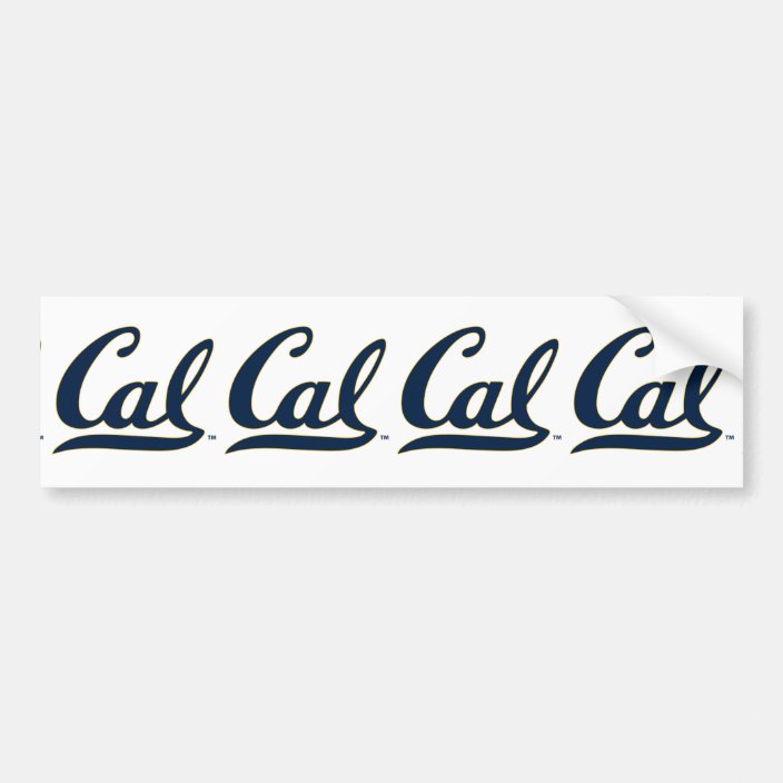 UC Berkeley Cal Logo Blue Bumper Sticker | Zazzle.com