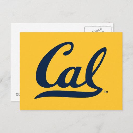 UC Berkeley Cal Logo Blue Postcard | Zazzle