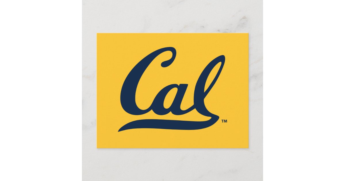 UC Berkeley Cal Logo Blue Postcard | Zazzle
