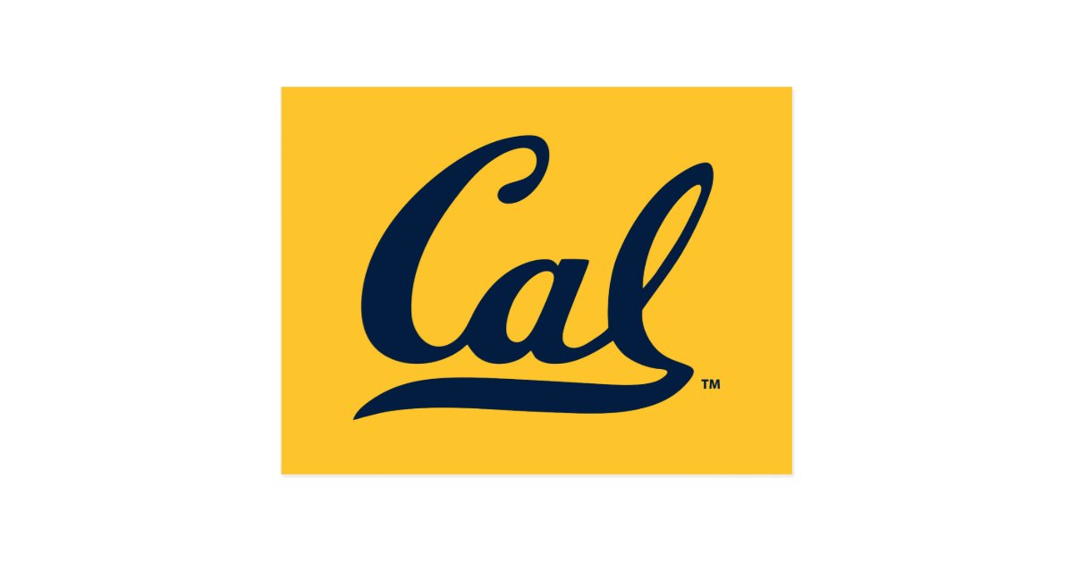 UC Berkeley Cal Logo Blue Postcard | Zazzle.com