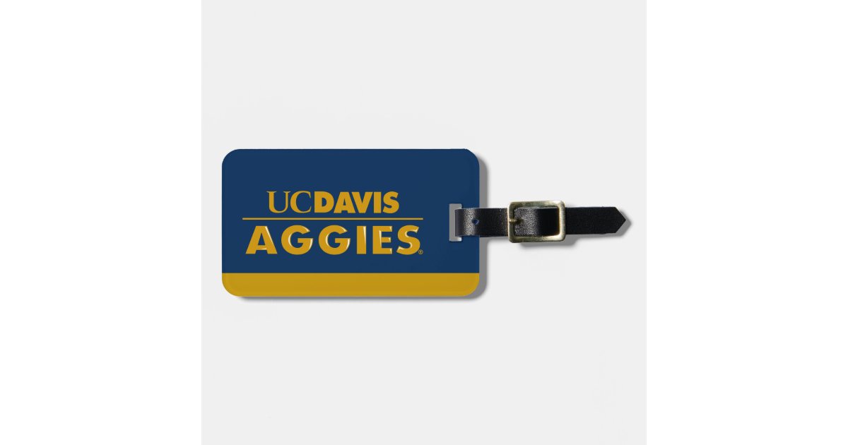 UC Davis Aggies Wordmark Luggage Tag | Zazzle