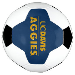 UC Davis Aggies Wordmark Soccer Ball | Zazzle