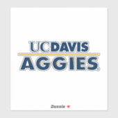 UC Davis Aggies Wordmark Sticker | Zazzle