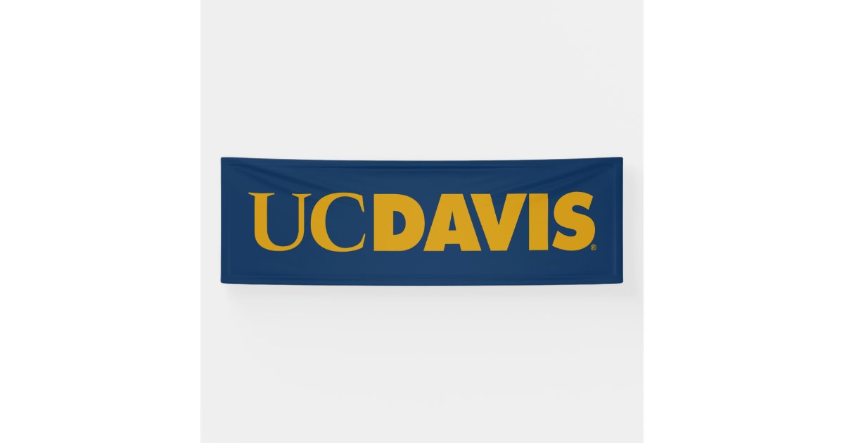 UC Davis Wordmark Banner | Zazzle