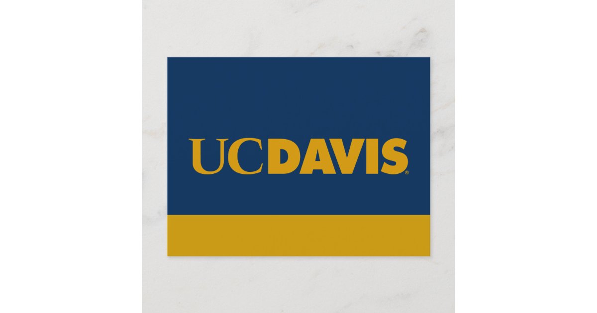 UC Davis Wordmark Invitation Postcard | Zazzle