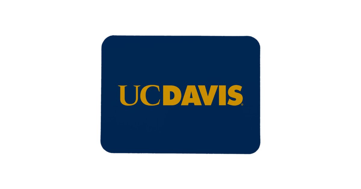 UC Davis Wordmark Magnet | Zazzle