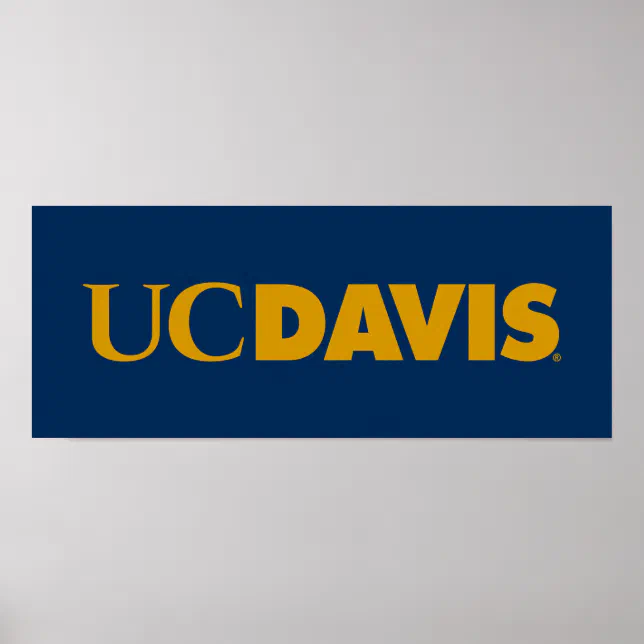 UC Davis Wordmark Poster | Zazzle