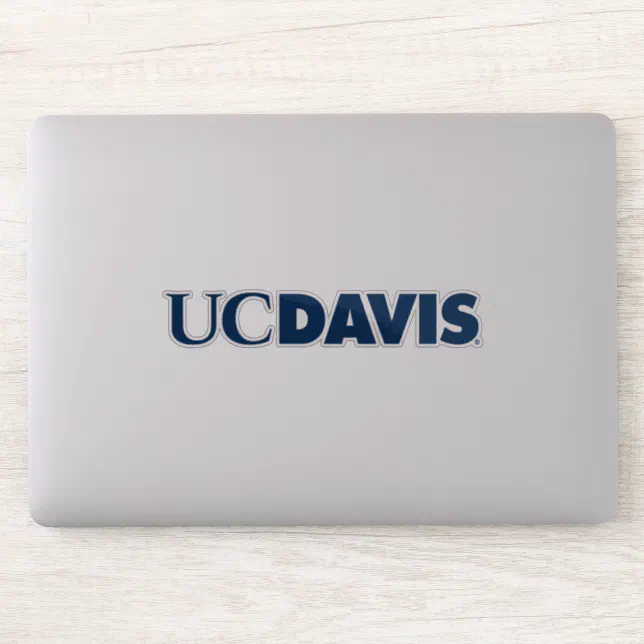 UC Davis Wordmark Sticker | Zazzle
