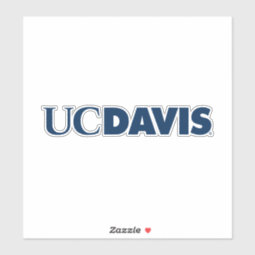UC Davis Wordmark Sticker | Zazzle