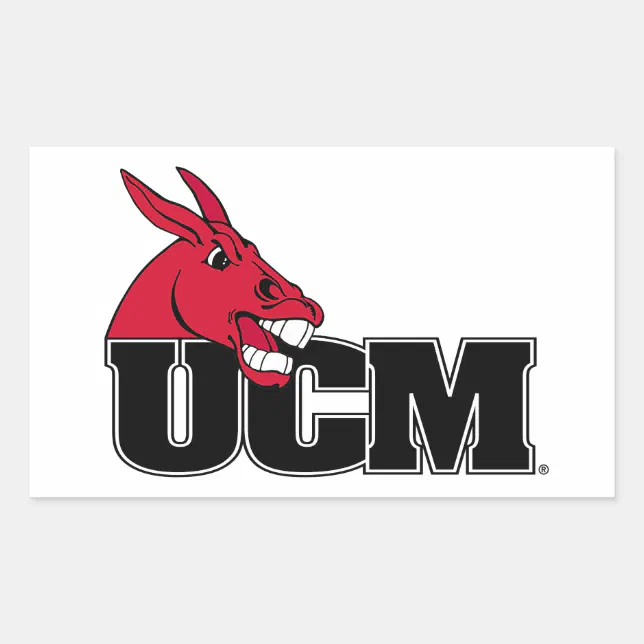 UCM Logo Rectangular Sticker | Zazzle