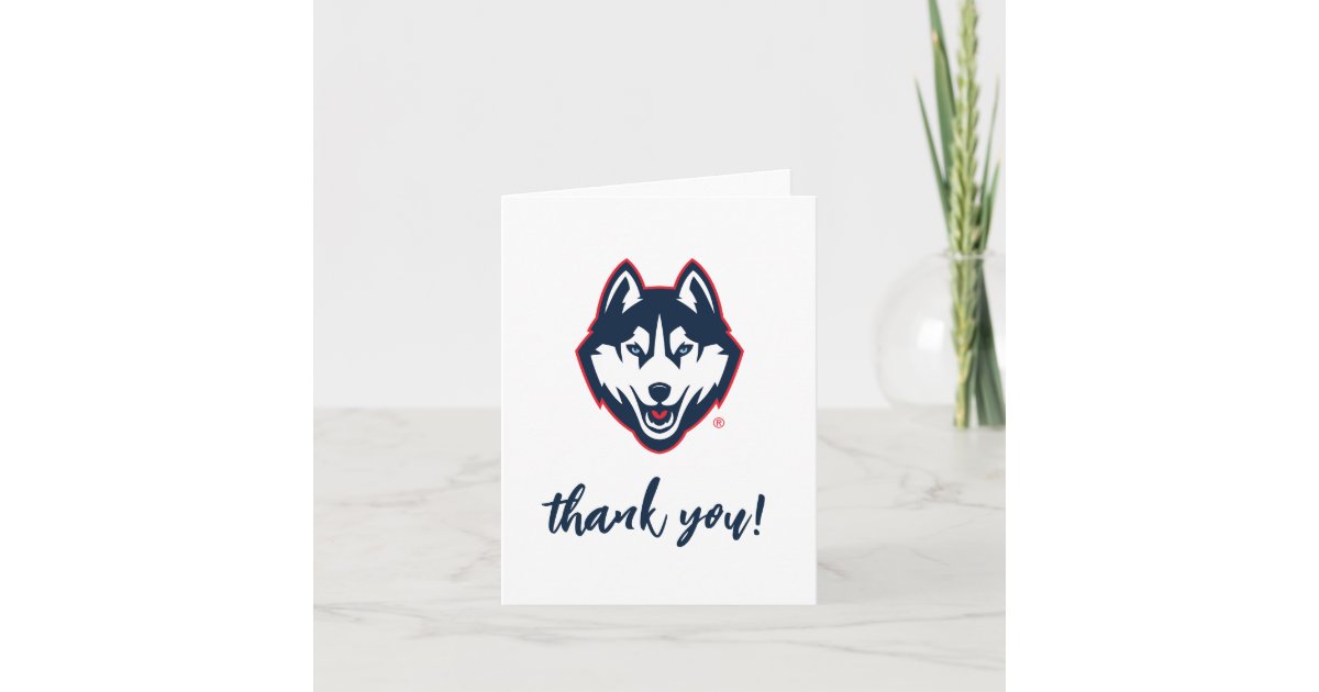 UConn Huskies Thank You Card | Zazzle