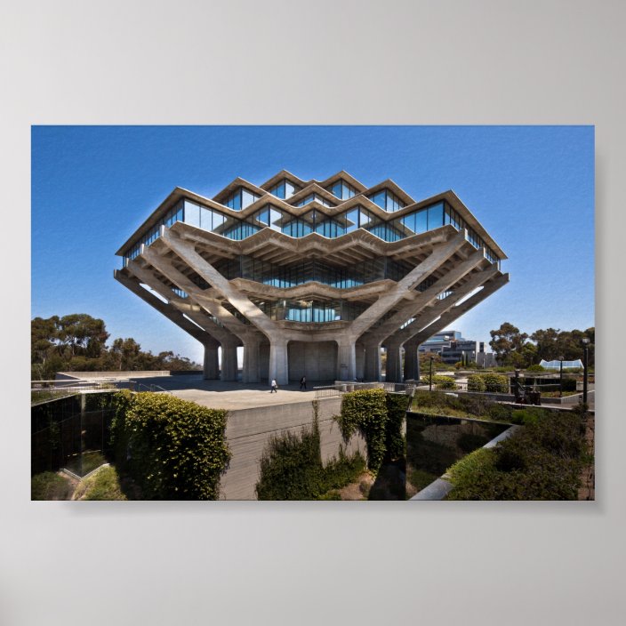 UCSD's Geisel Library Poster | Zazzle.com