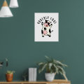 Udderly Cool Funny Cow Pun Poster | Zazzle