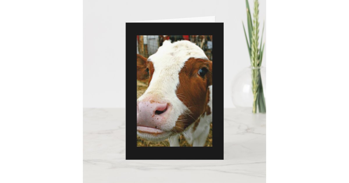 Udderly Cool Godfather Father's Day With Cow Card | Zazzle