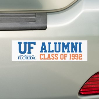 UF Alumni Logo Bumper Sticker | Zazzle