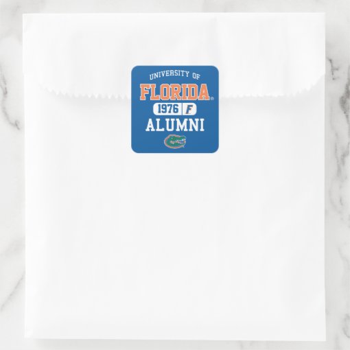 UF Alumni Logo Square Sticker | Zazzle