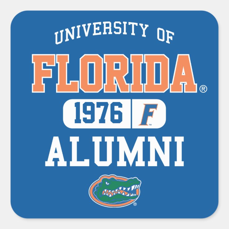 UF Alumni Logo Square Sticker | Zazzle