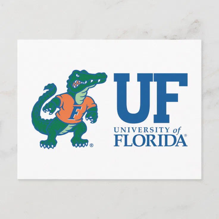 UF Blue with Albert Postcard | Zazzle