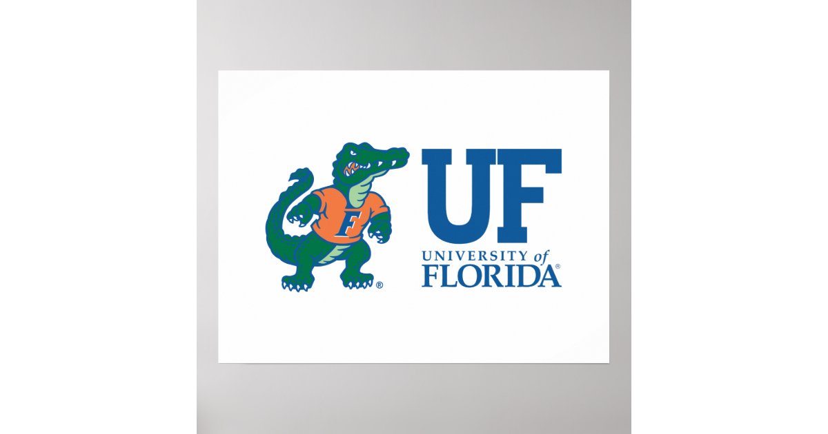 UF Blue with Albert Poster | Zazzle