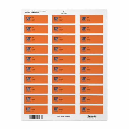 UF University of Florida Label | Zazzle