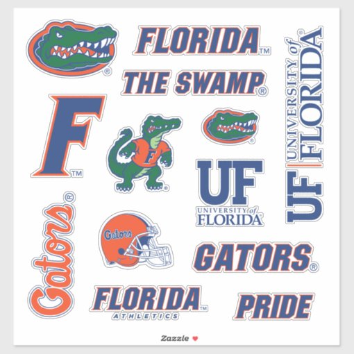 UF University of Florida Logos Sticker | Zazzle