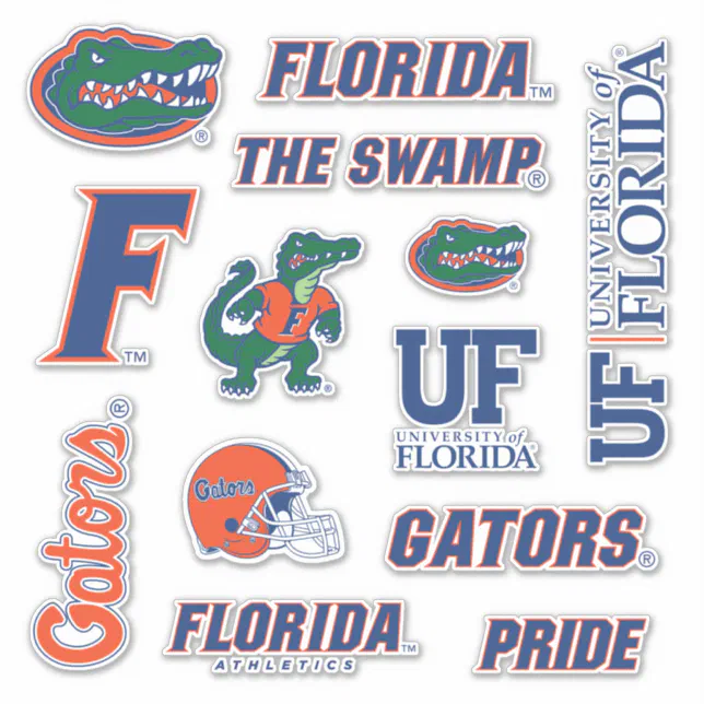 UF University of Florida Logos Sticker | Zazzle